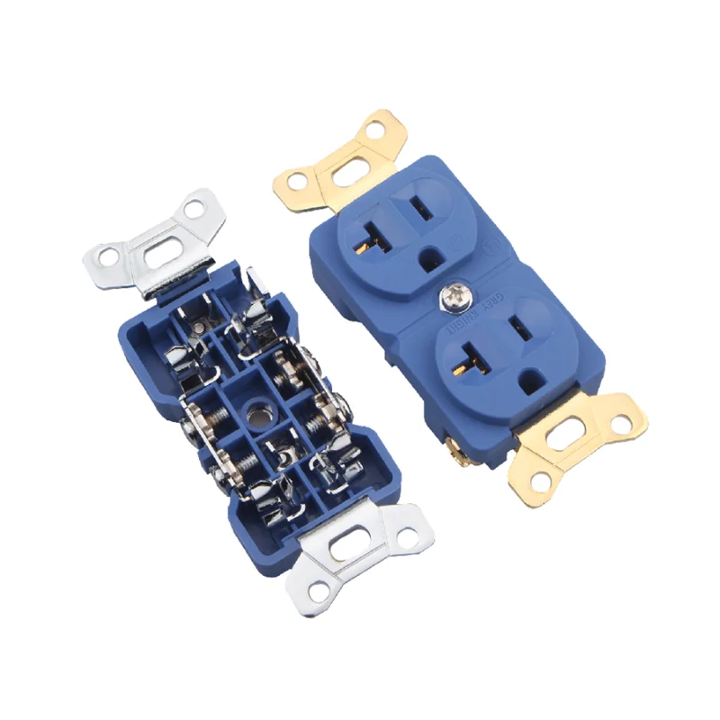Audiophile-US-Plug-Power-Socket-Insert-Solder-free-Copper-HiFi-Audio ...