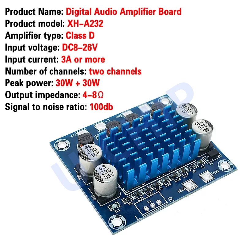 TPA3110 XH-A232 30W+30W 2.0 Channel Digital Stereo Audio Power ...