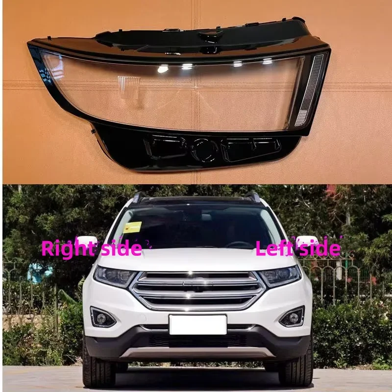 For Ford Edge 2015 2016 2017 2018 Car Headlight Shell Headlight Cover ...
