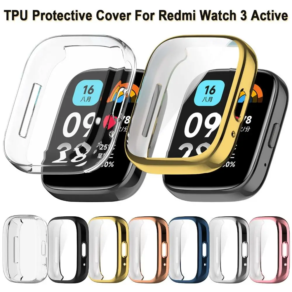 TPU-Screen-Protector-Case-For-Redmi-Watch-3-Active-Smart-Watch-Soft ...