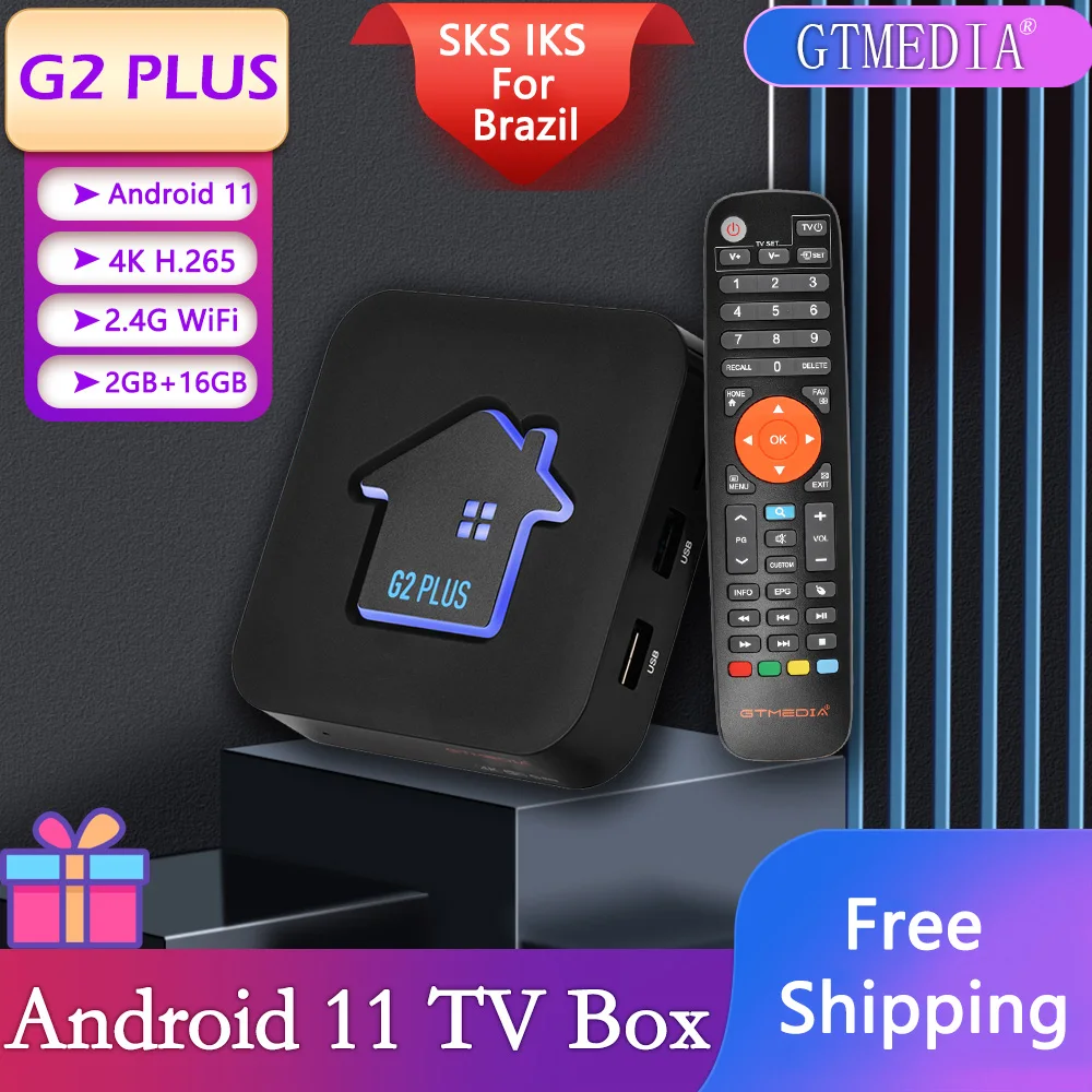 👍GTMEDIA G2 PLUS Android 11 TV BOX,4K UHD Receiver Amlogic S905W2 2GB ...