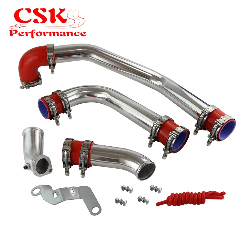 Red Evo X Intercooler Pipes