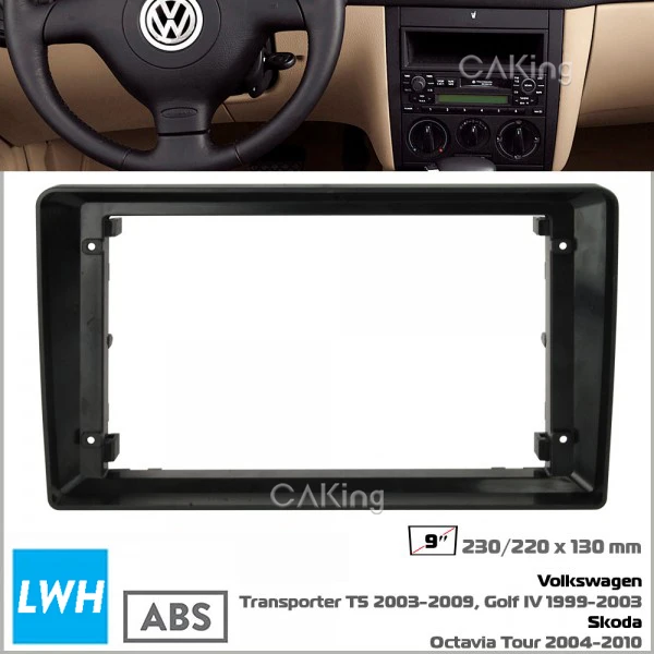 9-inch-Car-Fascia-Radio-Panel-for-VOLKSWAGEN-VW-Transporter-T5-2003 ...