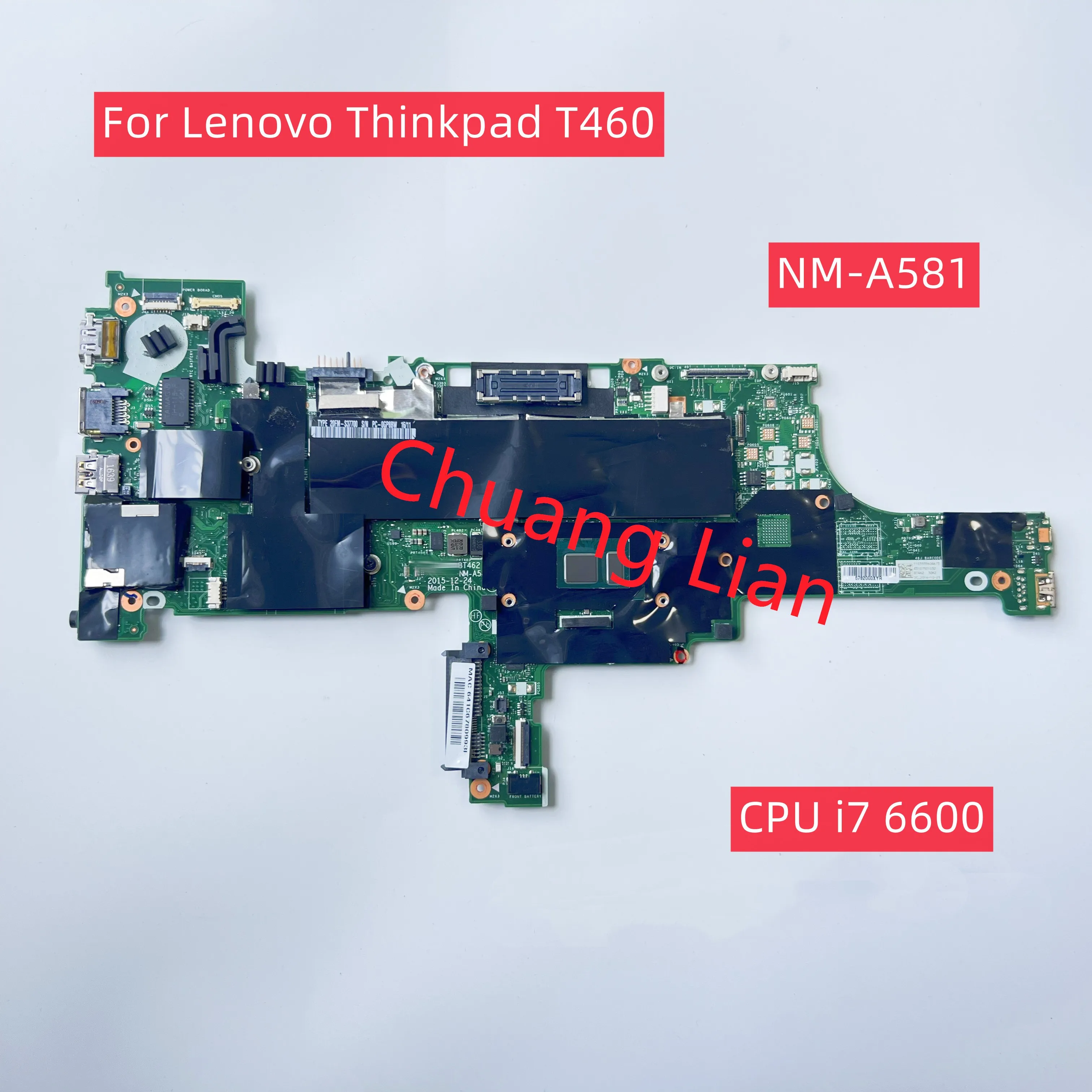 Nm-a581 For Lenovo Thinkpad T460 Laptop Motherboard With Cpu I3 I5 I7 ...