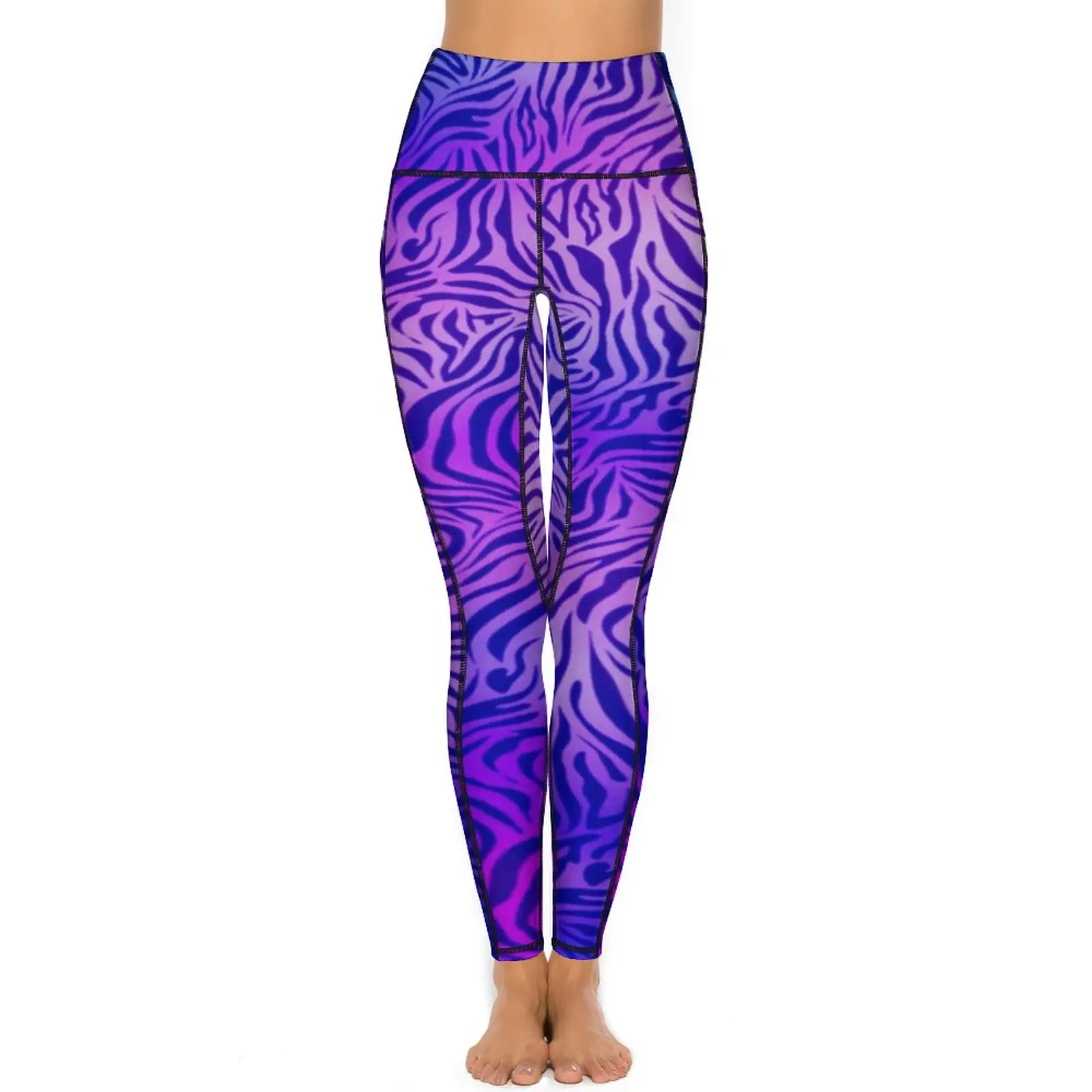 Purple And Blue Zebra Print