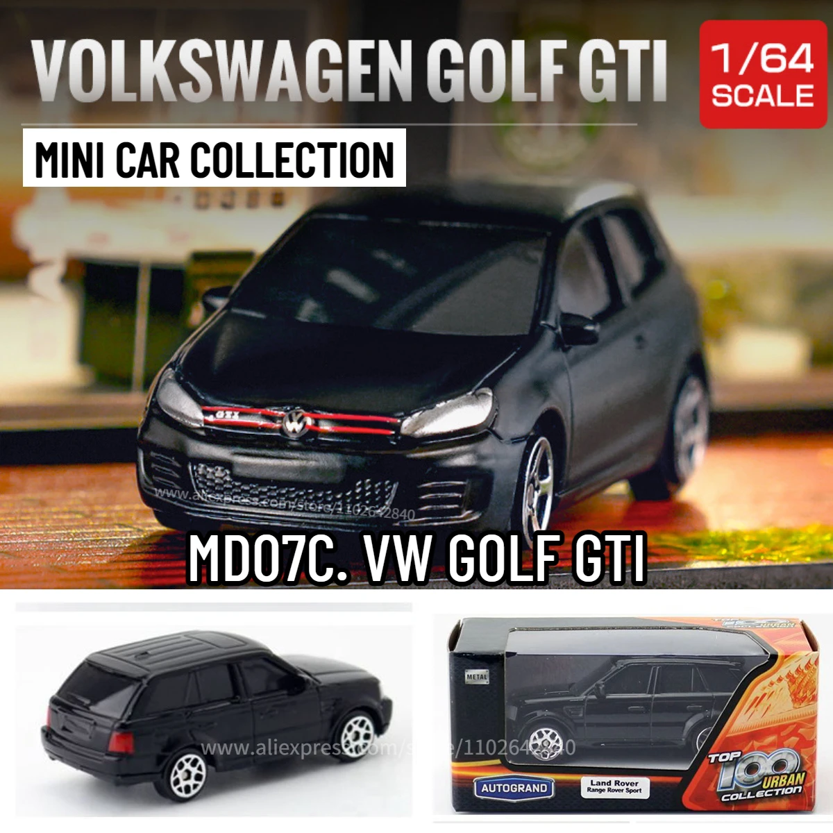 Scale-1-64-VW-GOLF-GTI-Mini-Car-Model-Replica-Metal-Miniature-Art ...