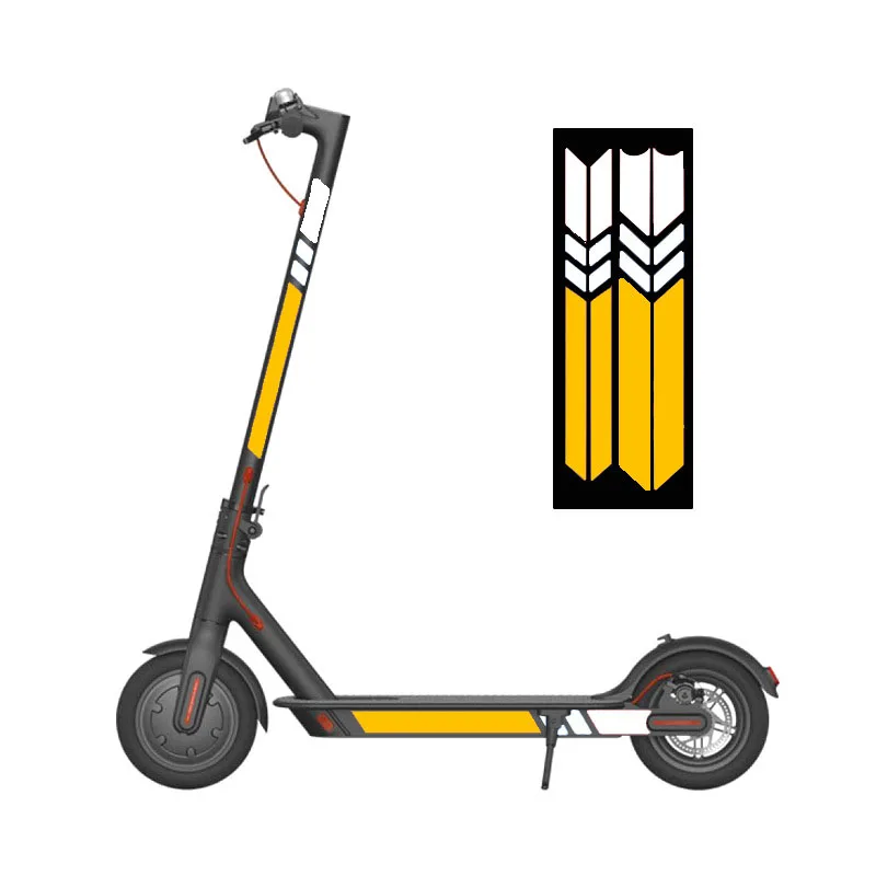 Scooter-Sticker-Reflective-PVC-Scooter-Decal-Waterproof-Night-Riding ...