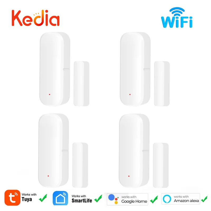 Tuya Zigbee And WiFi Door Window Sensor Garage Door Detector Smart Home Security Protection ...