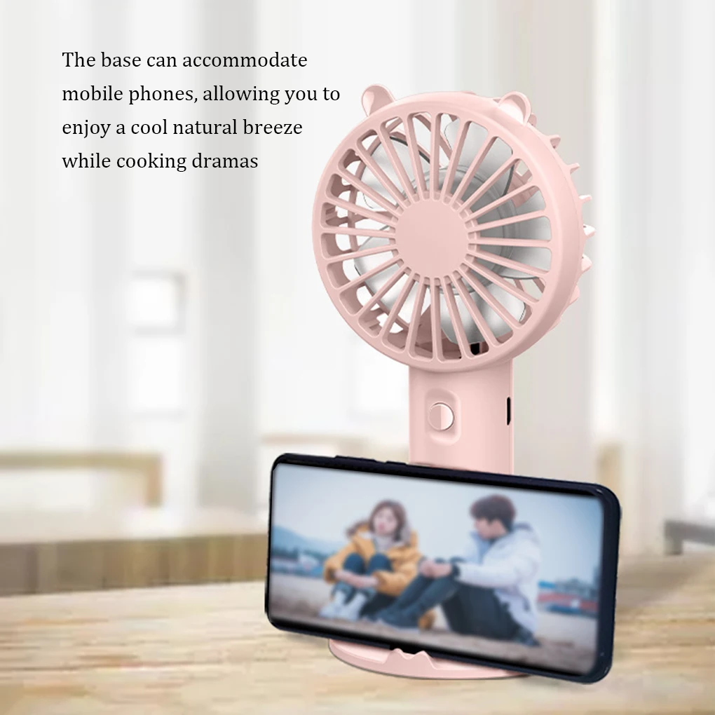Handheld-Fan-Portable-Mini-USB-Rechargeable-Desk-Table-with-Base-Small ...