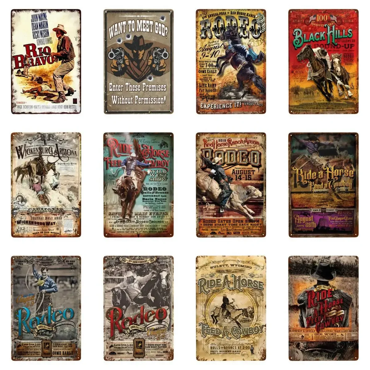 1pc-Cowboy-Metal-Signs-Vintage-Western-Wall-Decor-for-Home-Kitchen-Bar ...