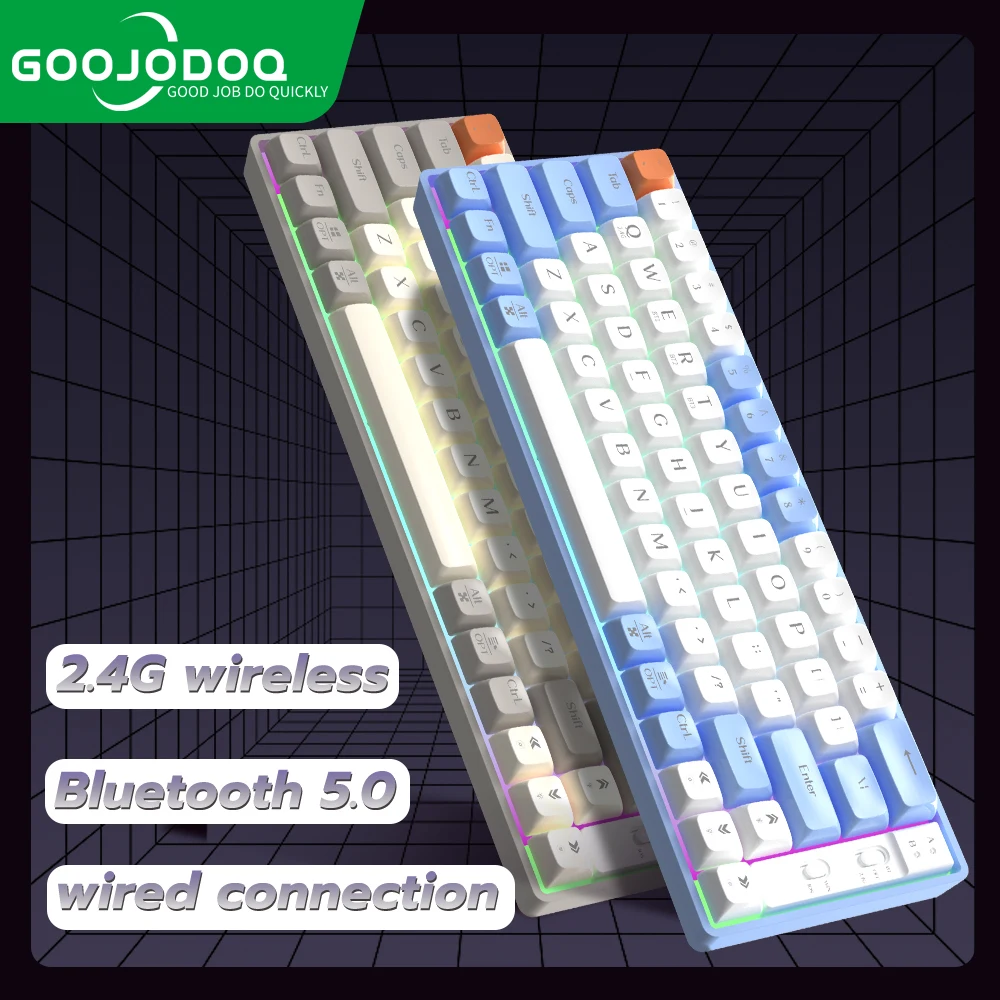 Wireless-bluetooth-Mechanical-Keyboard-Gaming-Keyboard-PBT-Keycaps-Hot ...