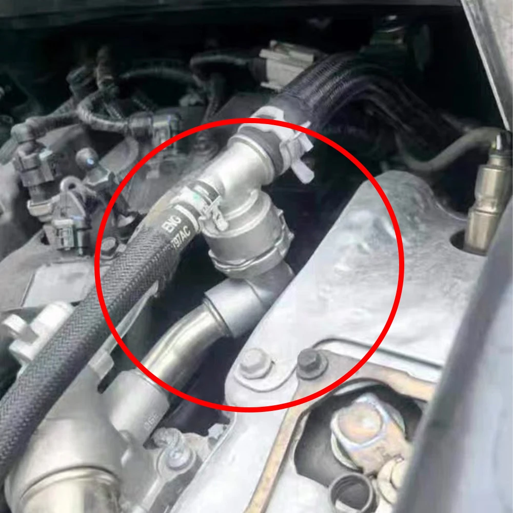 Stainless Steel 3-Way Coolant Reservoir Connector for Jeep Wrangler JL ...