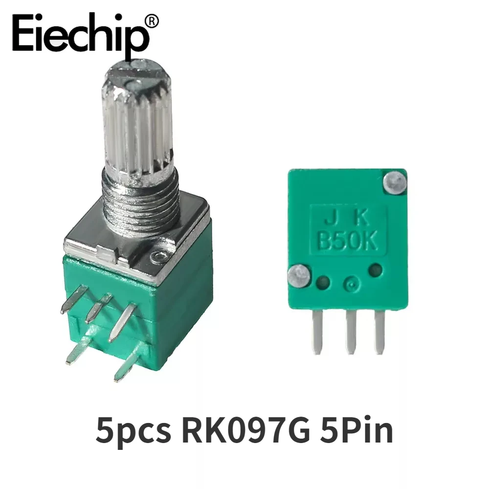 5PCS-RK097G-Volume-Potentiometer-Industrial-Switches-5Pin-5K-20K-50K ...