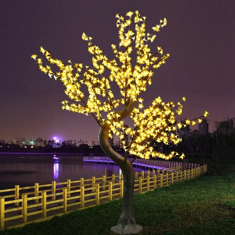 Tree-pole-LED-Cherry-Blossom-Tree-Light-Natural-tree-stem-Branches-for ...