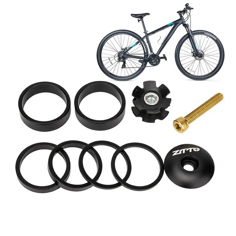 Bike-Headset-Spacers-Road-Bicycle-Stem-Headset-Spacers-Kit-Aluminium ...