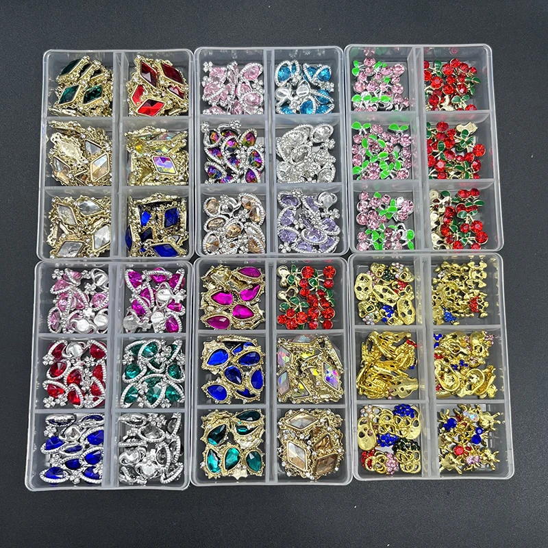 60pcs-Box-Nail-Rhinestones-Cherry-Planet-Heart-Nail-Charms-Jewelry ...