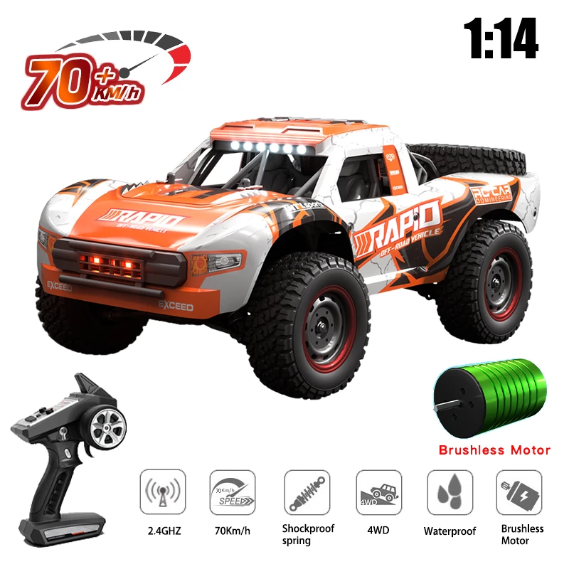 Q130 RC Car 1/14 Desert Pull 4x4 Off-road Truck 2.4G High Speed Car Rc ...