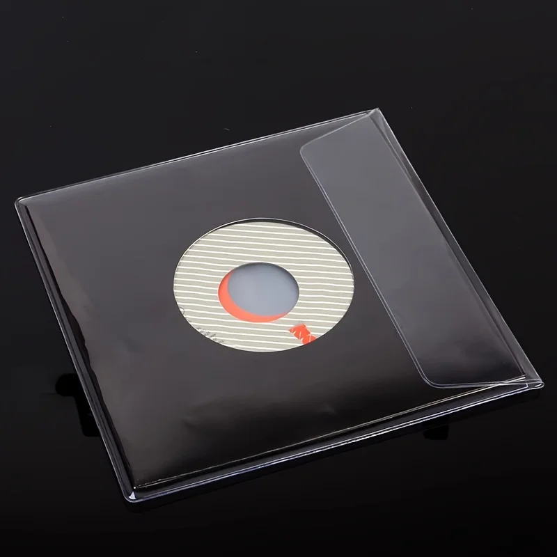10-Pack Thick Vinyl Record Outer Sleeves,Transparent LPs & Album Cover ...