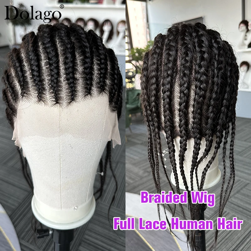 Braided Wigs Full Lace Human Hair Wigs Braided Hair Wigs For Women ...