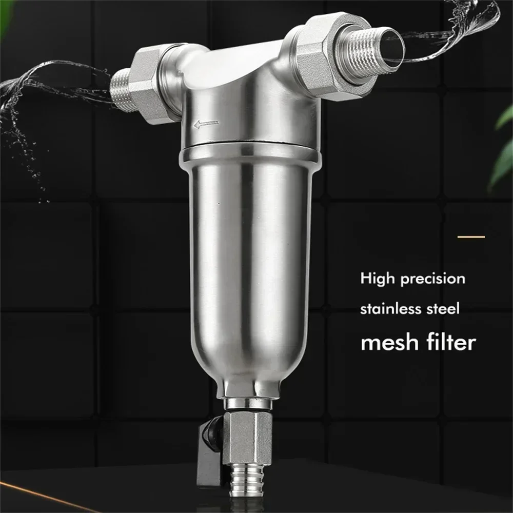Pre-Filter-Household-Stainless-Steel-High-Flow-Backwash-Water-Purifier ...