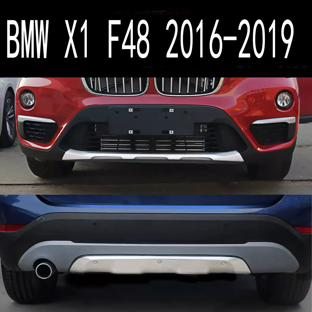 Stainless-Steel-Front-Rear-Bumper-Diffuser-Skid-Protector-Plate-Guard ...