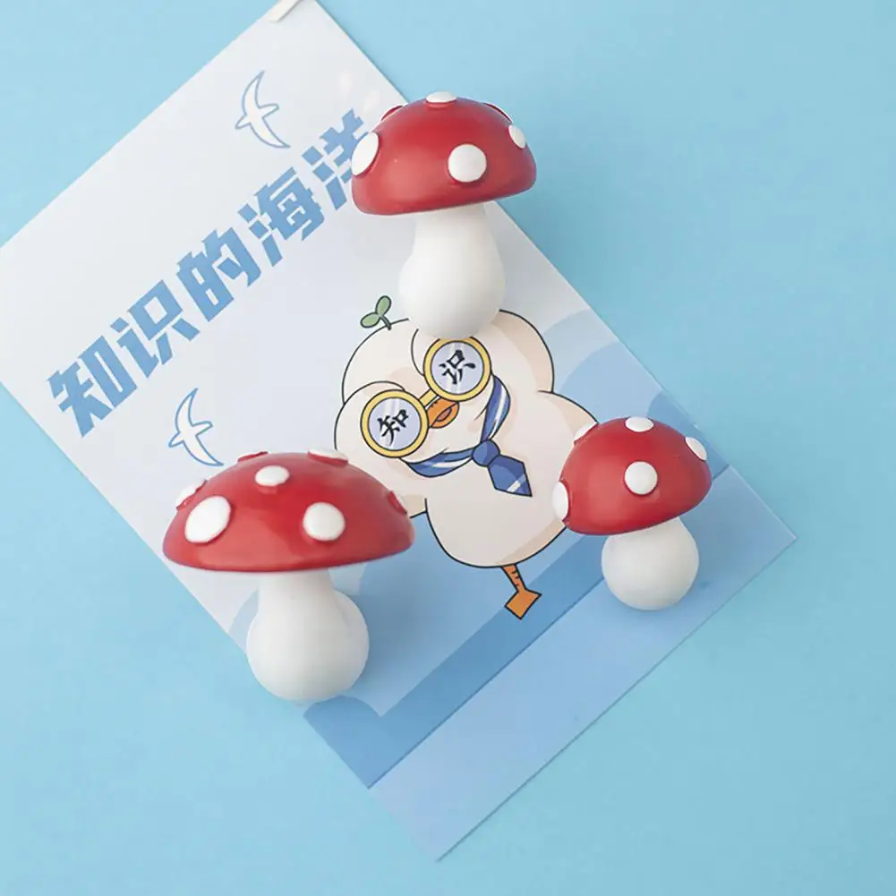 1-Set-Refrigerator-Magnet-Strong-Adsorption-Red-Mushroom-Fridge-Magnets ...