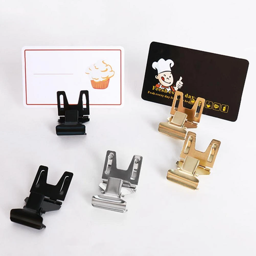 Price Tag Clamp Electroplated Price Tag Holder Mini Fixing Useful ...
