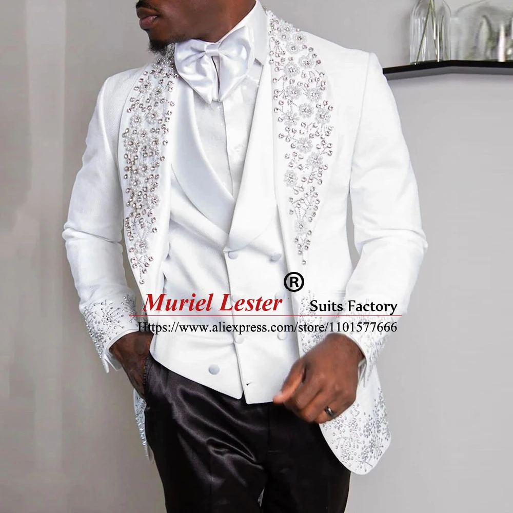 White-Suits-Men-Beaded-Single-Breasted-Blazer-Sets-Formal-Business-Wedding-Tuxedo-Tailored-Made ...