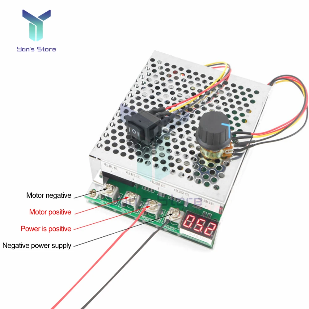 0-100A 5000W Reversible PWM Motor Speed Controller 15KHZ Forward/reverse Rotation Motor ...