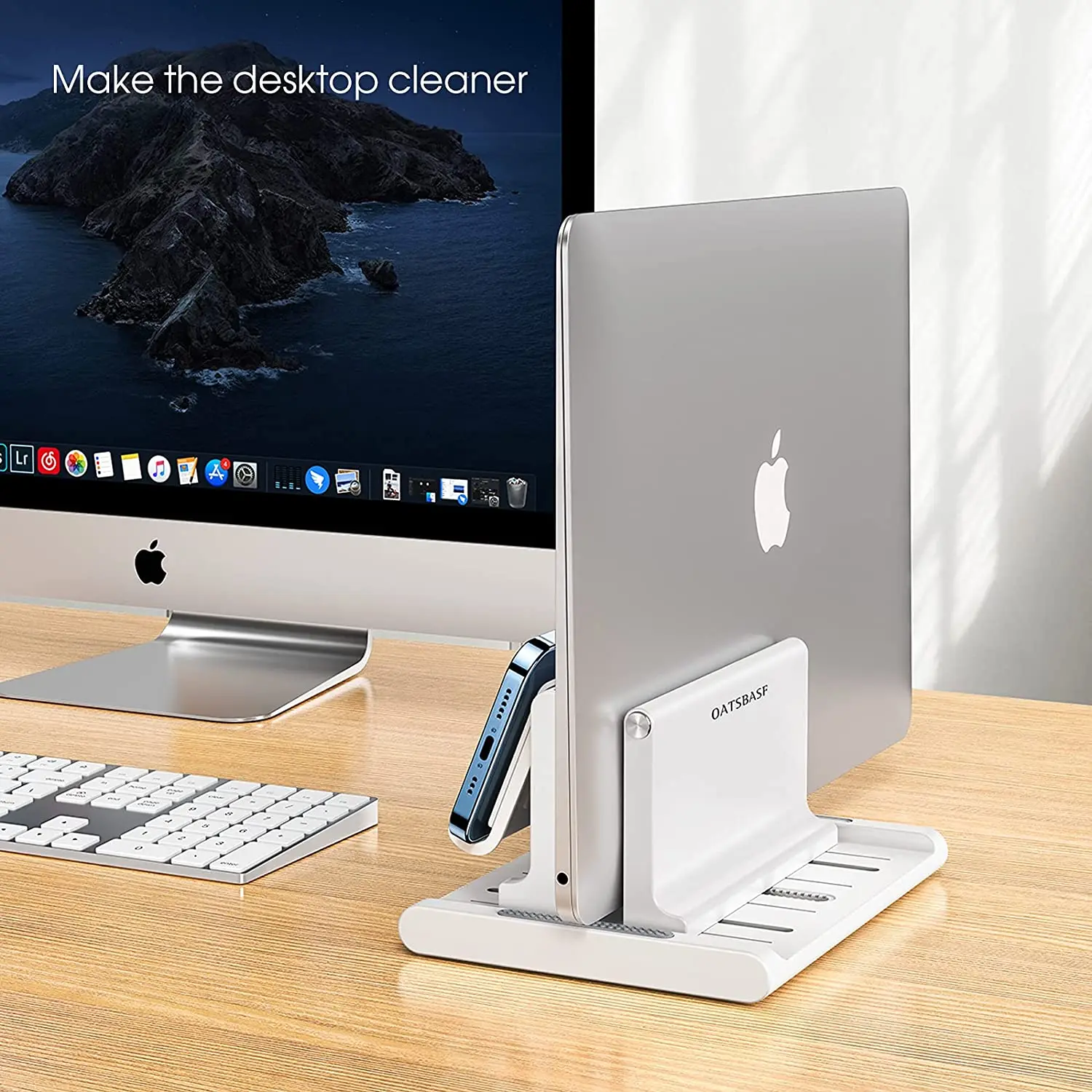 Adjustable-Vertical-Laptop-Stand-Notebook-Holder-With-Phone-Stand ...