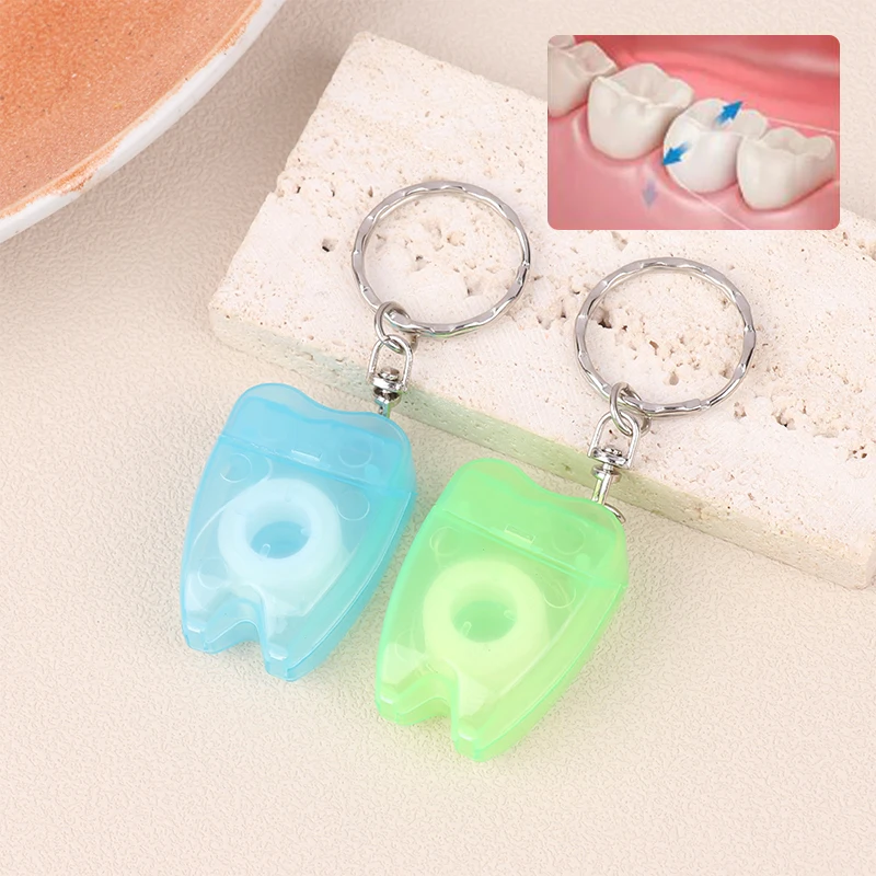 1pc-Portable-Dental-Floss-Teeth-Clean-Keychain-For-Teeth-Cleaning-Oral ...