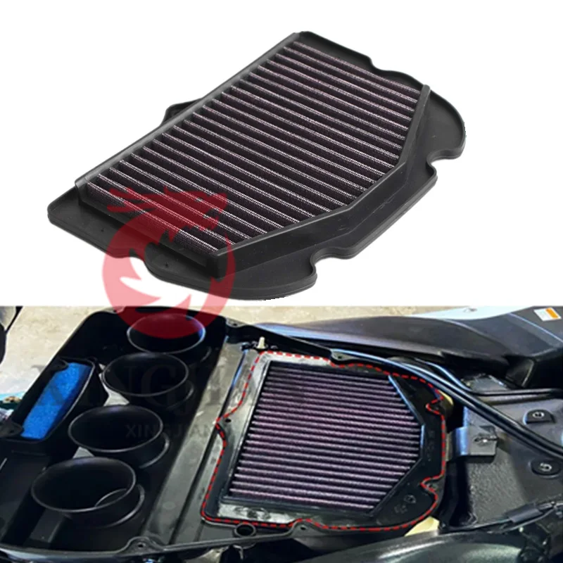 Filtro-de-ar-de-alto-fluxo-de-motocicleta-limpador-de-entrada-acess ...