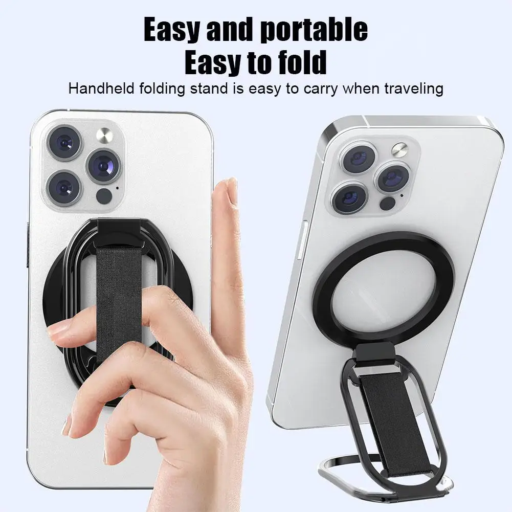 For MagSafe Phone Grip Magnetic Phone Holder 4 In 1 Rotatable Phone ...