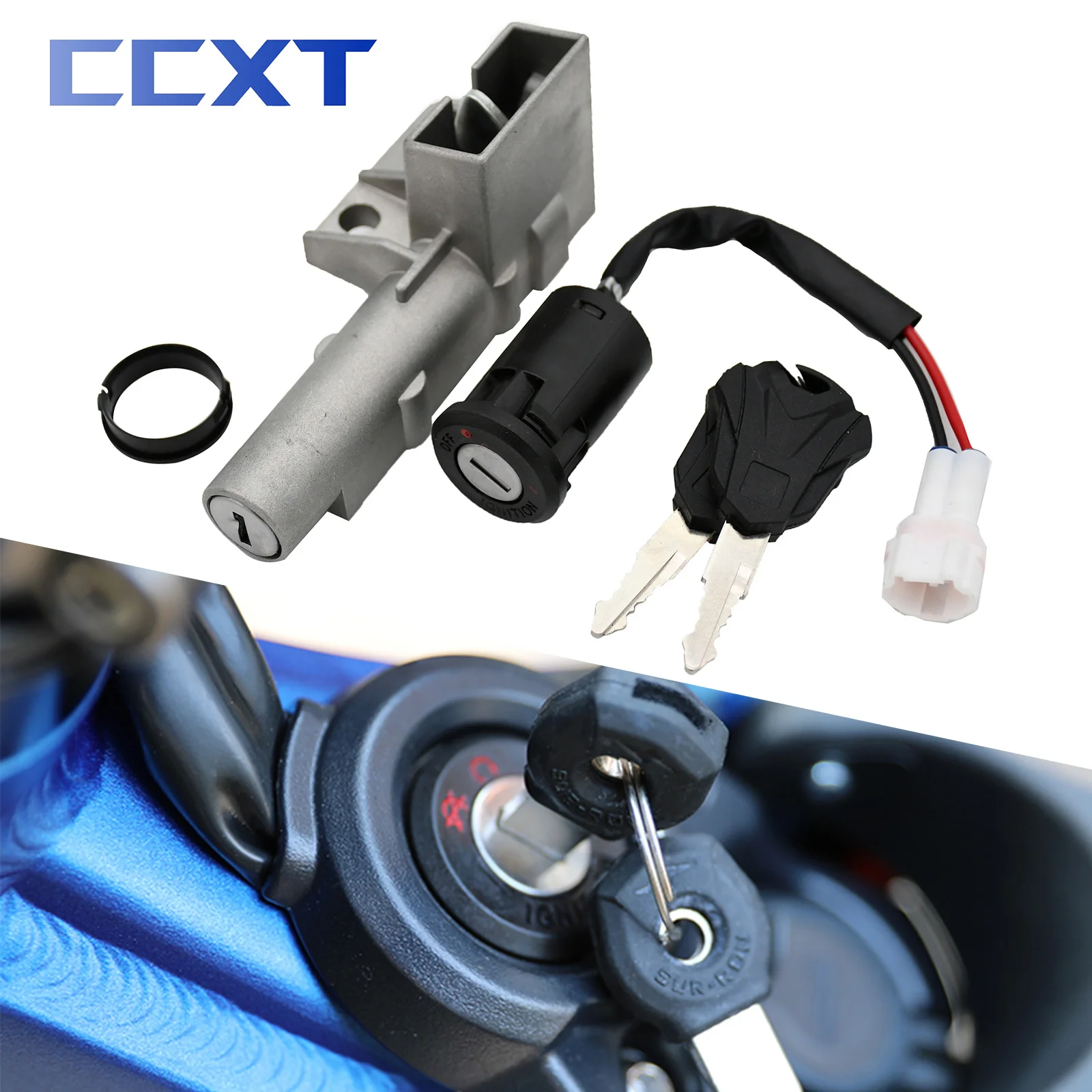 Electric-Bike-Battery-Box-Lock-Lgnition-Switch-Lock-Key-Set-For-Segway ...