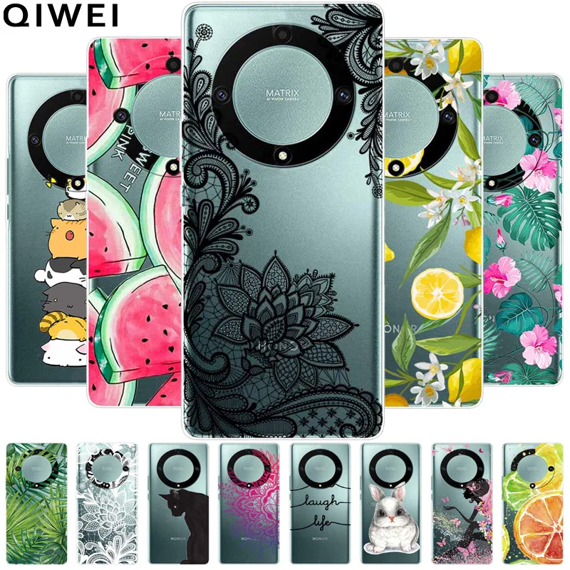 For-Honor-Magic-5-Lite-5G-Case-Cartoon-Clear-Soft-Silicone-TPU-Covers ...