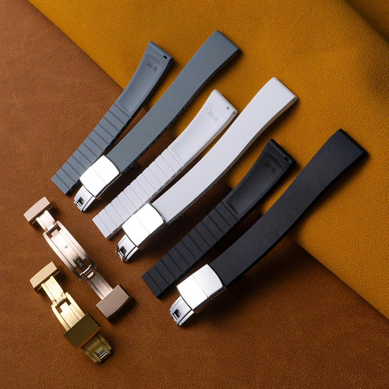 CTS-Fluoro-Rubber-Watch-Band-FKM-Strap-18mm-19mm-20mm-21mm-22mm-Quick ...