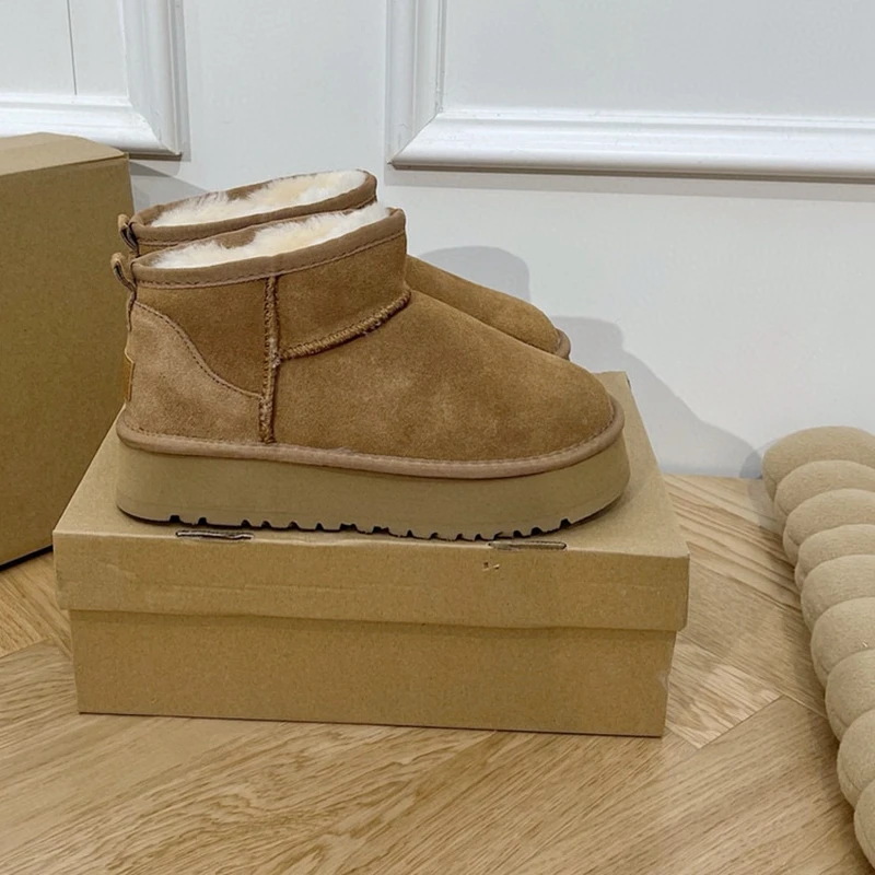 2024-Women-Winter-Ultra-Mini-Boot-Designer-Platform-Boots-for-Leather ...