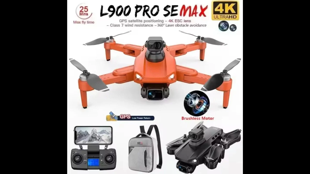 L900 Pro SE MAX GPS Drone 4K Professional Dual HD Camera 5G WIFI 360° Obstacle Avoidance ...