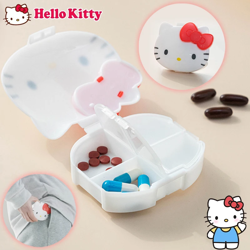 4-Grids-Hello-Kitty-Organizer-Container-for-Tablets-Travel-Pill-Box ...
