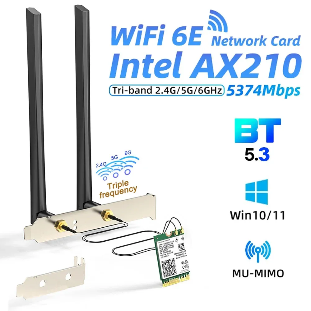WiFi-6E-Intel-AX210-Bluetooth-5-3-Wifi-Card-Desktop-Kit-5374Mbps-802 ...