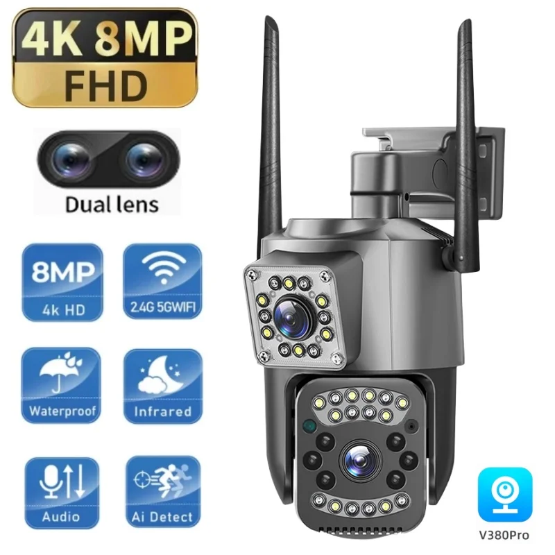 4K-Dual-Lens-Wifi-Surveillance-Camera-8MP-Dual-Screens-Waterproof-PTZ ...