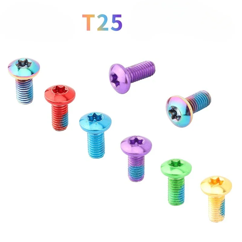 12pcs-Bicycle-Disc-Brake-Rotor-Torx-Bolts-T25-M5x9mm-Stainless-Steel ...