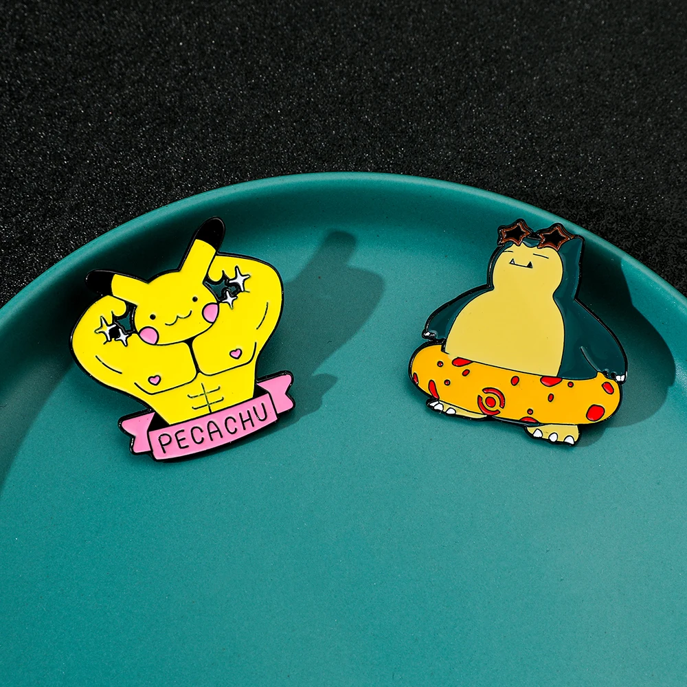 Why the Muscle Snorlax Enamel Pin is the Perfect Accessory for Anime Fans