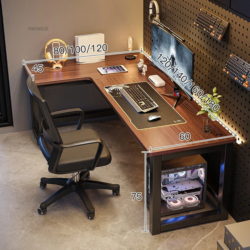 Simple-Corner-Computer-Desks-Desktop-Home-Gaming-Desk-Double-Desk ...