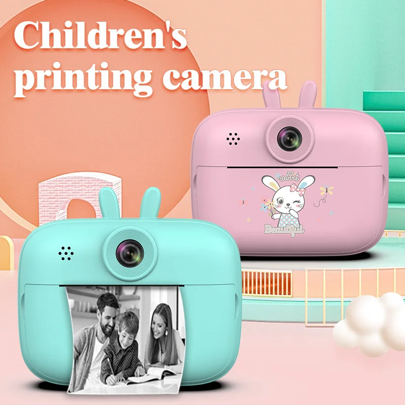 New-Kids-Photo-Video-Print-Camera-Front-Back-Dual-Camera-Thermal ...