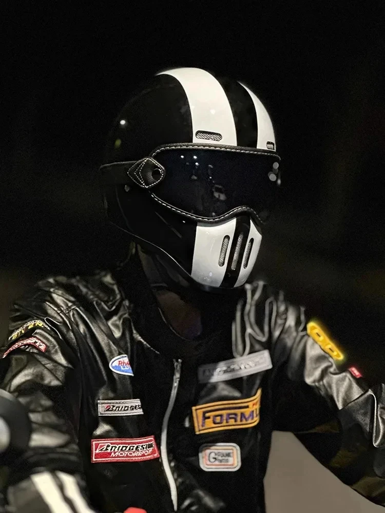 Capacete-da-motocicleta-ORZ-Full-Face-com-viseira-clara-novo-capacete ...