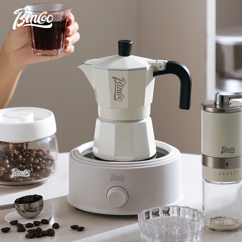 BINCOO-Double-Valve-Coffee-Moka-Pot-Italian-Coffee-Pot-Extraction-and ...