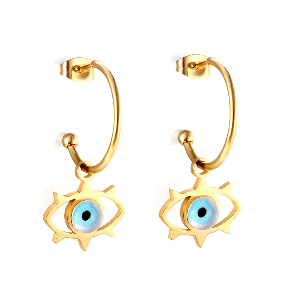 Blue-Lucky-Evil-Eye-Drop-Earring-For-Women-Girls-Stainless-Steel-Gold ...