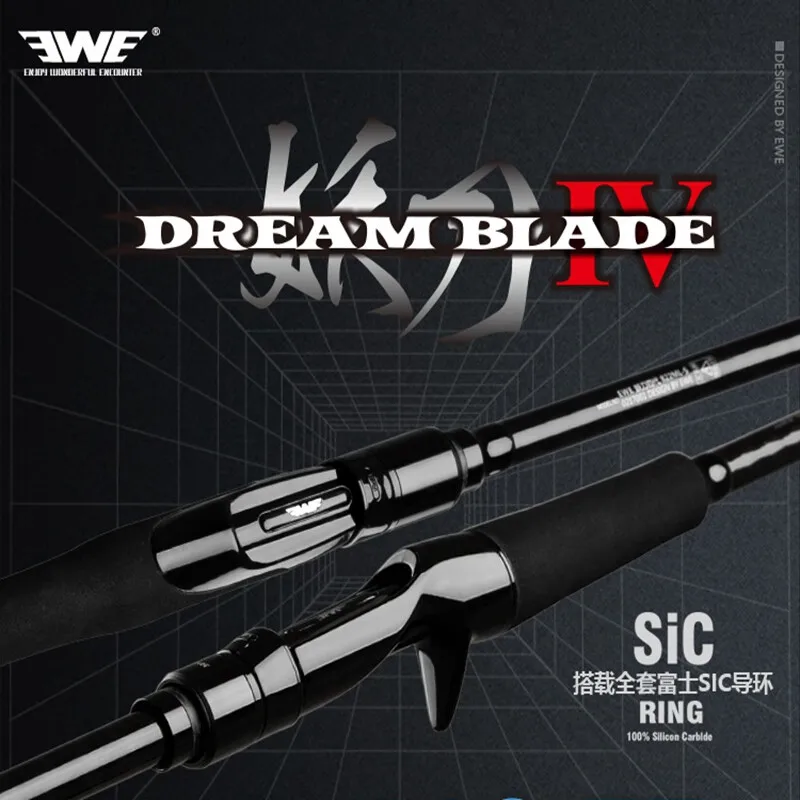 EWE Fishing Rods Spinning Casting Carbon Fiber High Sensitive Rod UL L ...