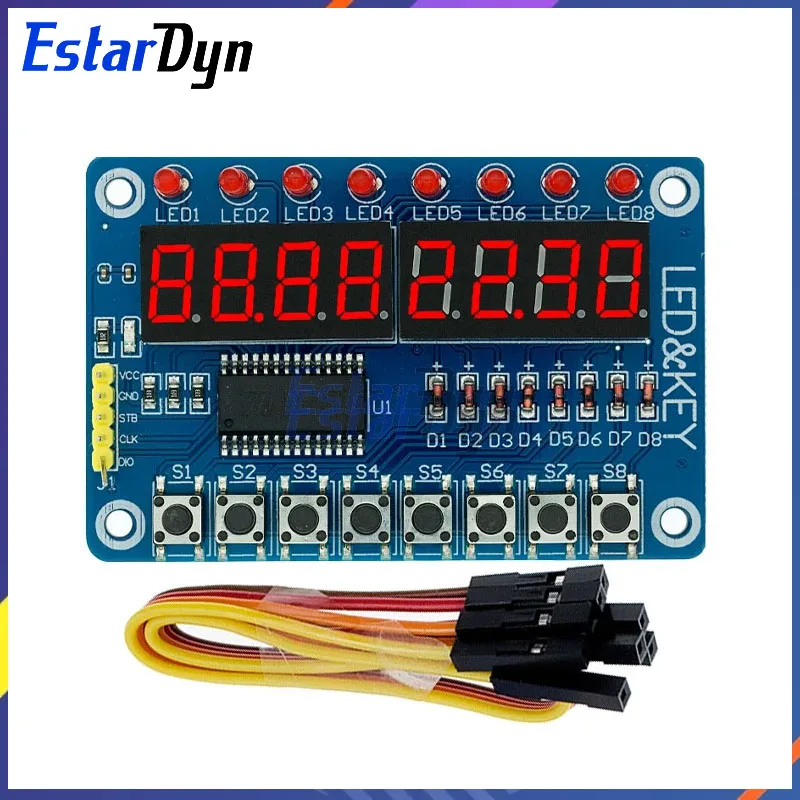 Estardyn TM1638 Module Key Display For AVR Arduino New 8-Bit Digital ...
